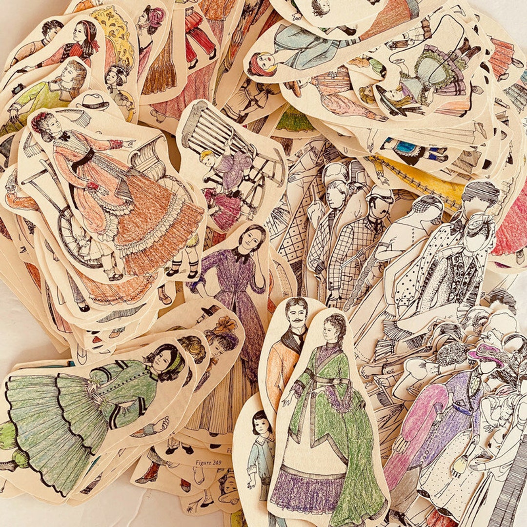 Fashion Cutouts From Old Magazine, Colonial Clothing, Historical ...