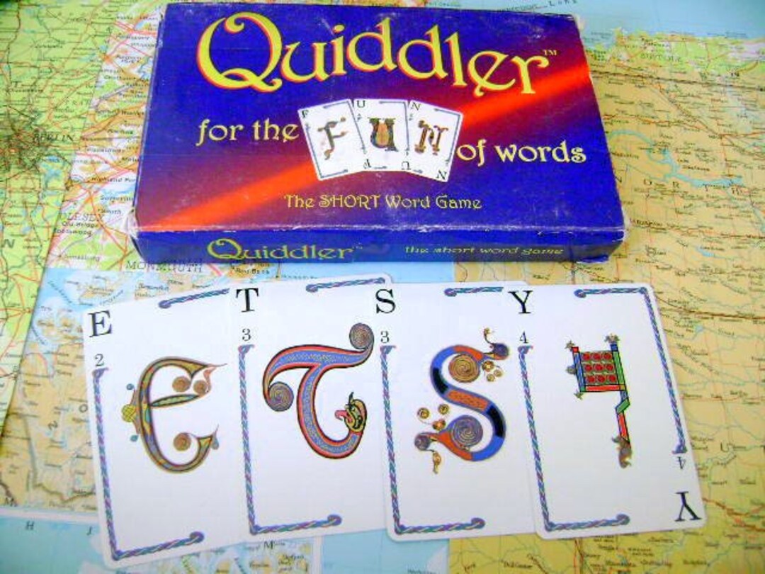 QUIDDLER Letter Graphic Playing Cards - Etsy