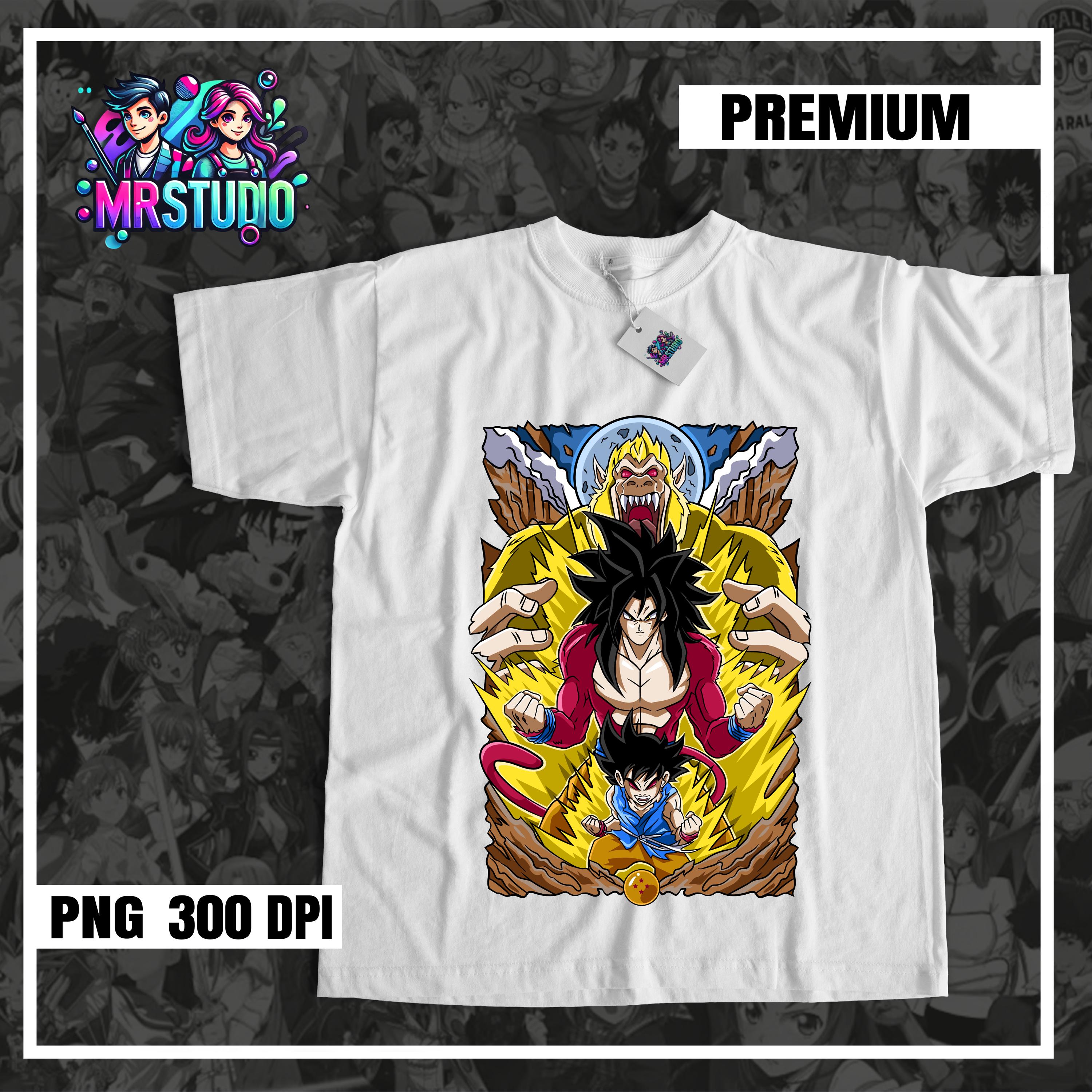 Dragon Ball Goku SSJ4 Vector, Dragon Ball GT, Goku Designs for T-shirt ...
