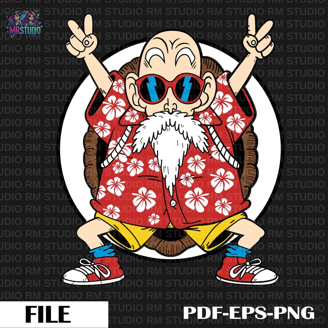 Maestro Roshi Vector / dbz diseño , anime diseño en vector , Maestro ...