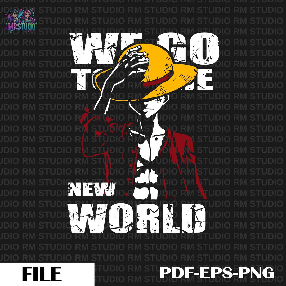 One Piece Vector, Luffy Vector, Png, Svg, Eps, Ready to Print, Anime ...