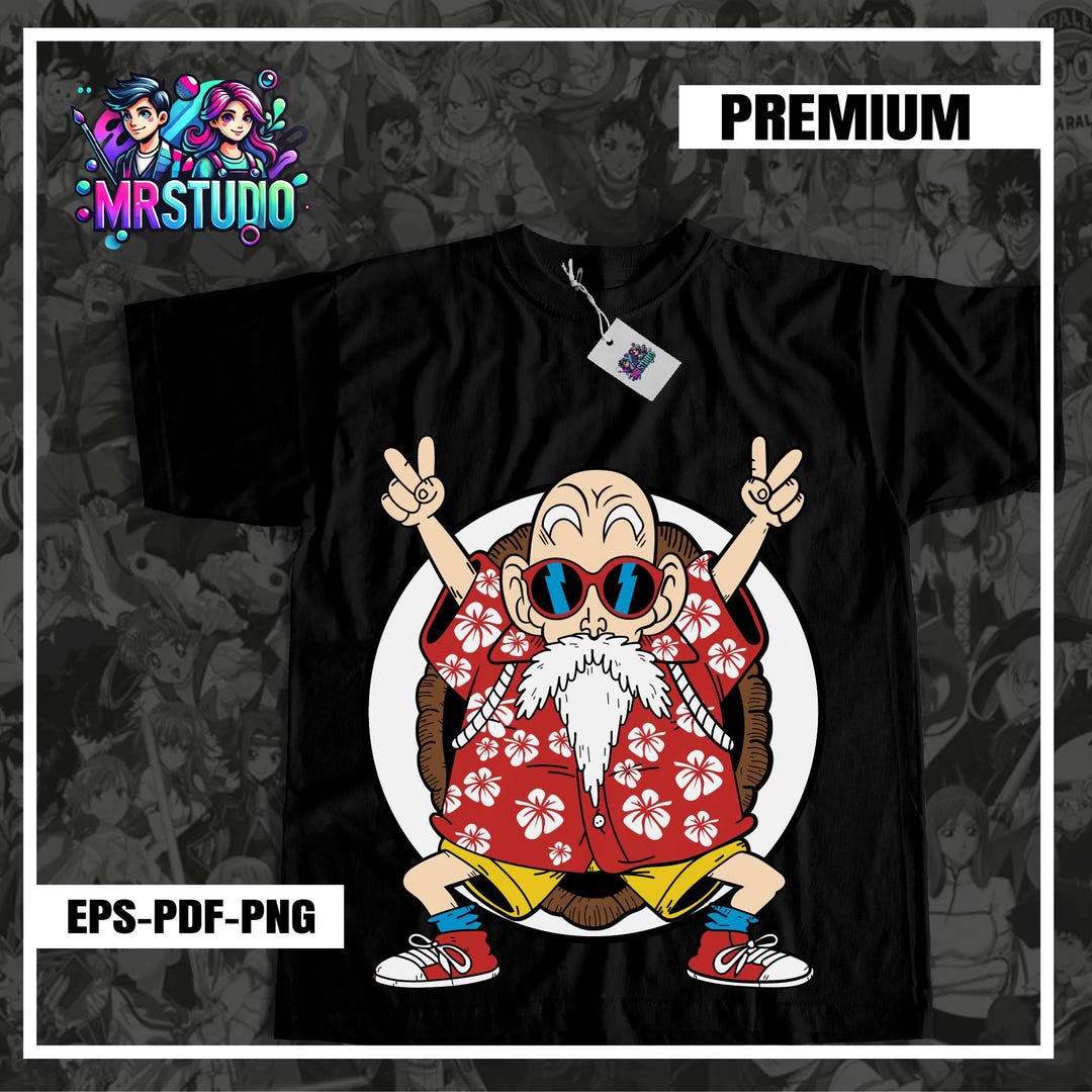 Master Roshi Vector / Dbz Design, Anime Design in Vector, Master Roshi ...
