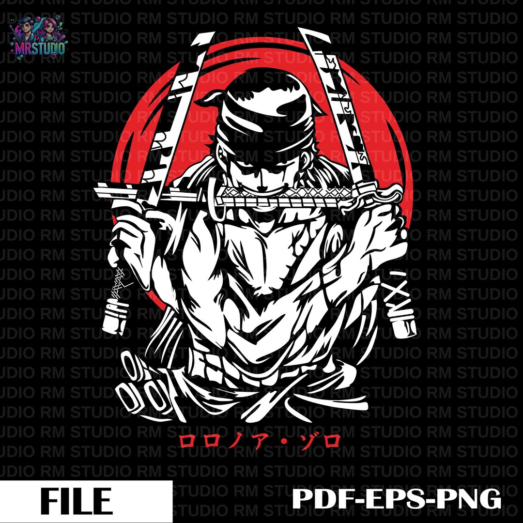 Vector Roronda Zoro,one Piece Vector, Eps, Anime Vector, Anime Design ...