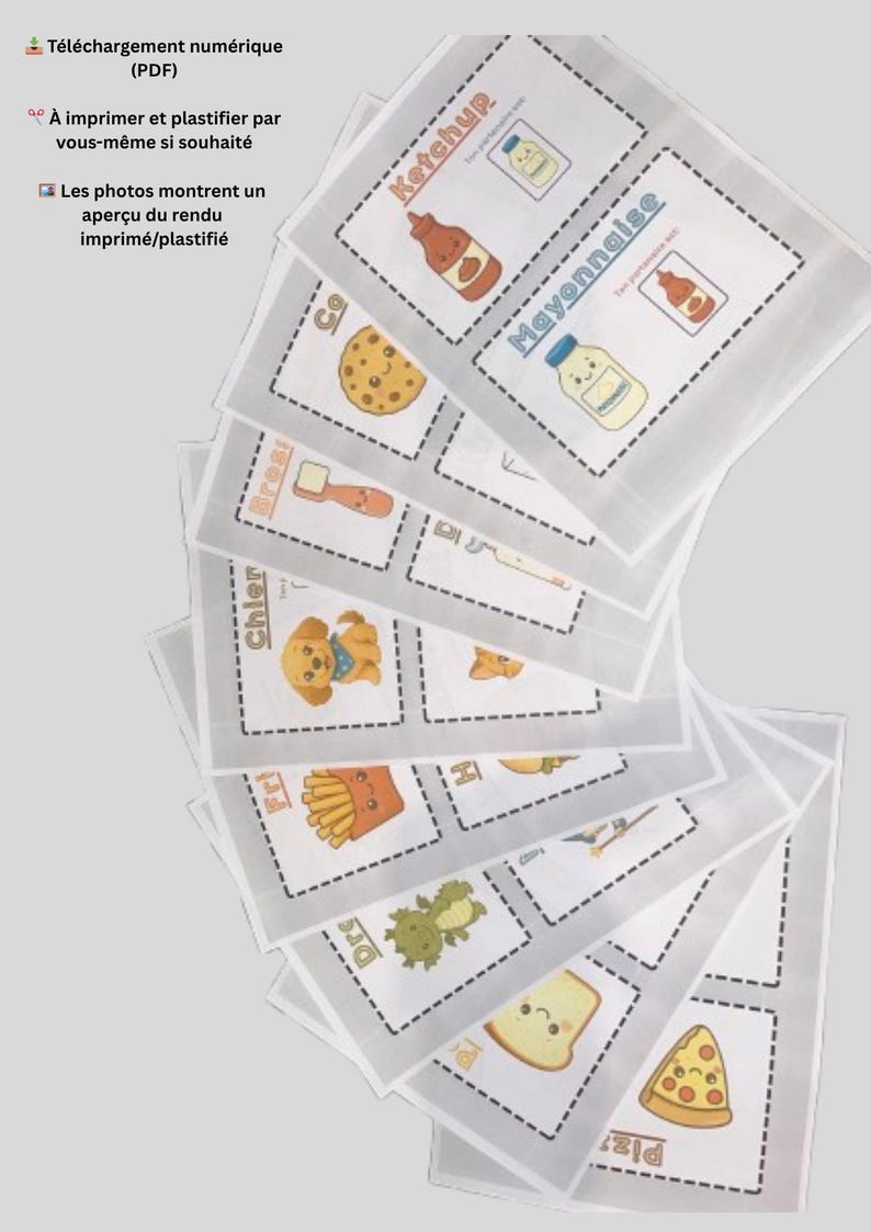 French Learning Cards: Famous Pairs Matching Game (PDF Downloadable ...