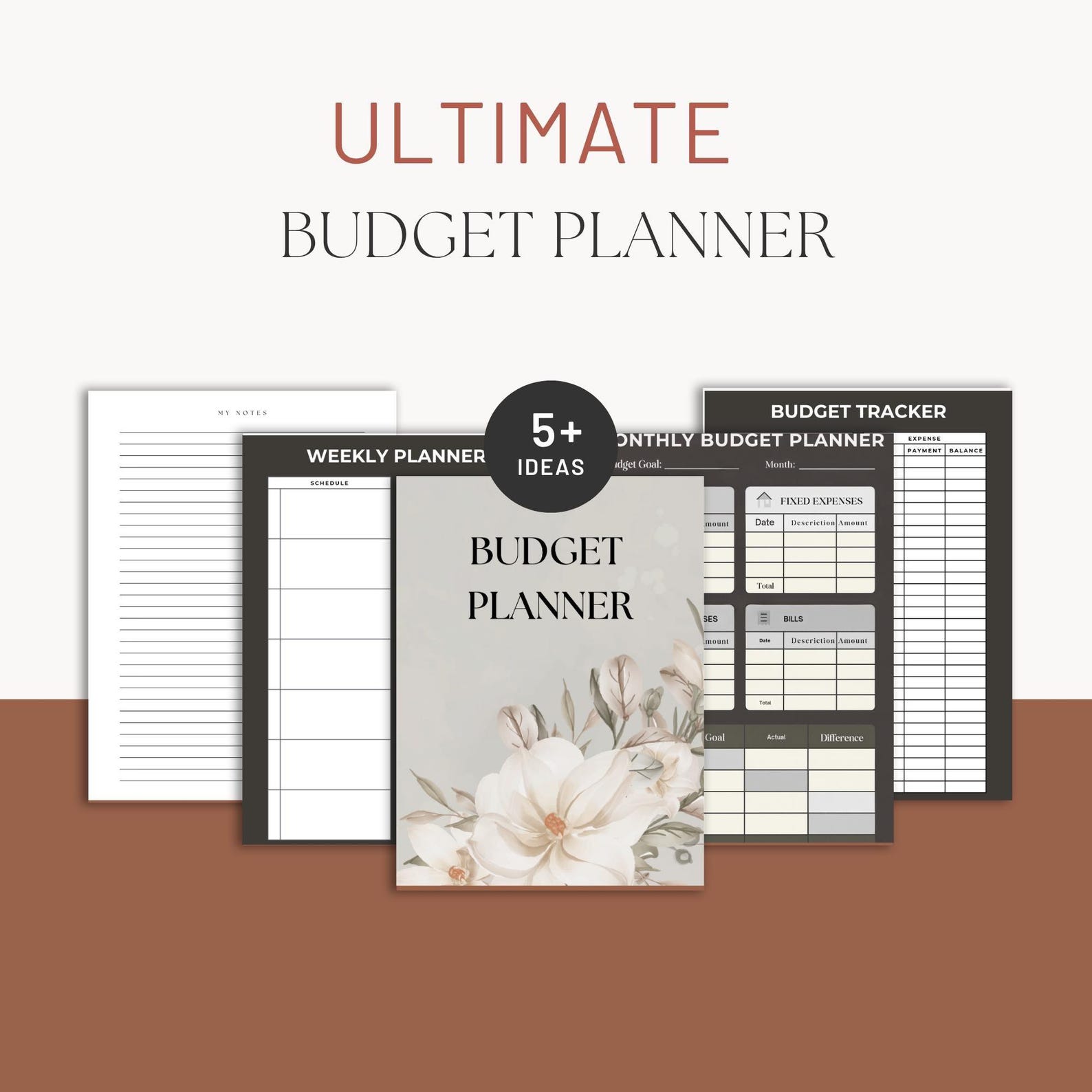 2025 Printable Budget Planner A5: Monthly, Weekly Tracker PDF - Etsy