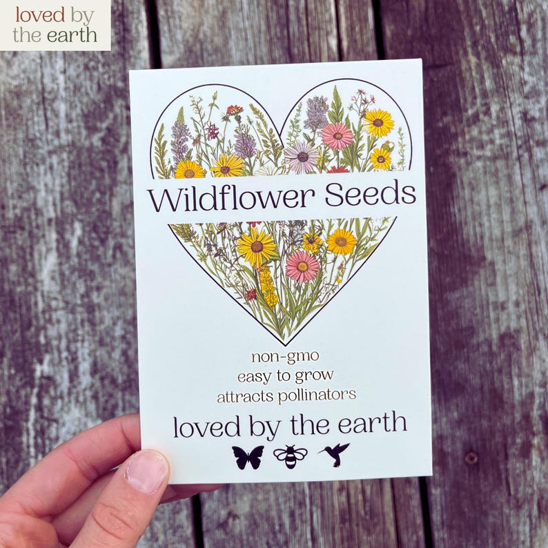 Wildflower Seed Packet Region Specific Nongmo Seed Pollinator Friendly ...