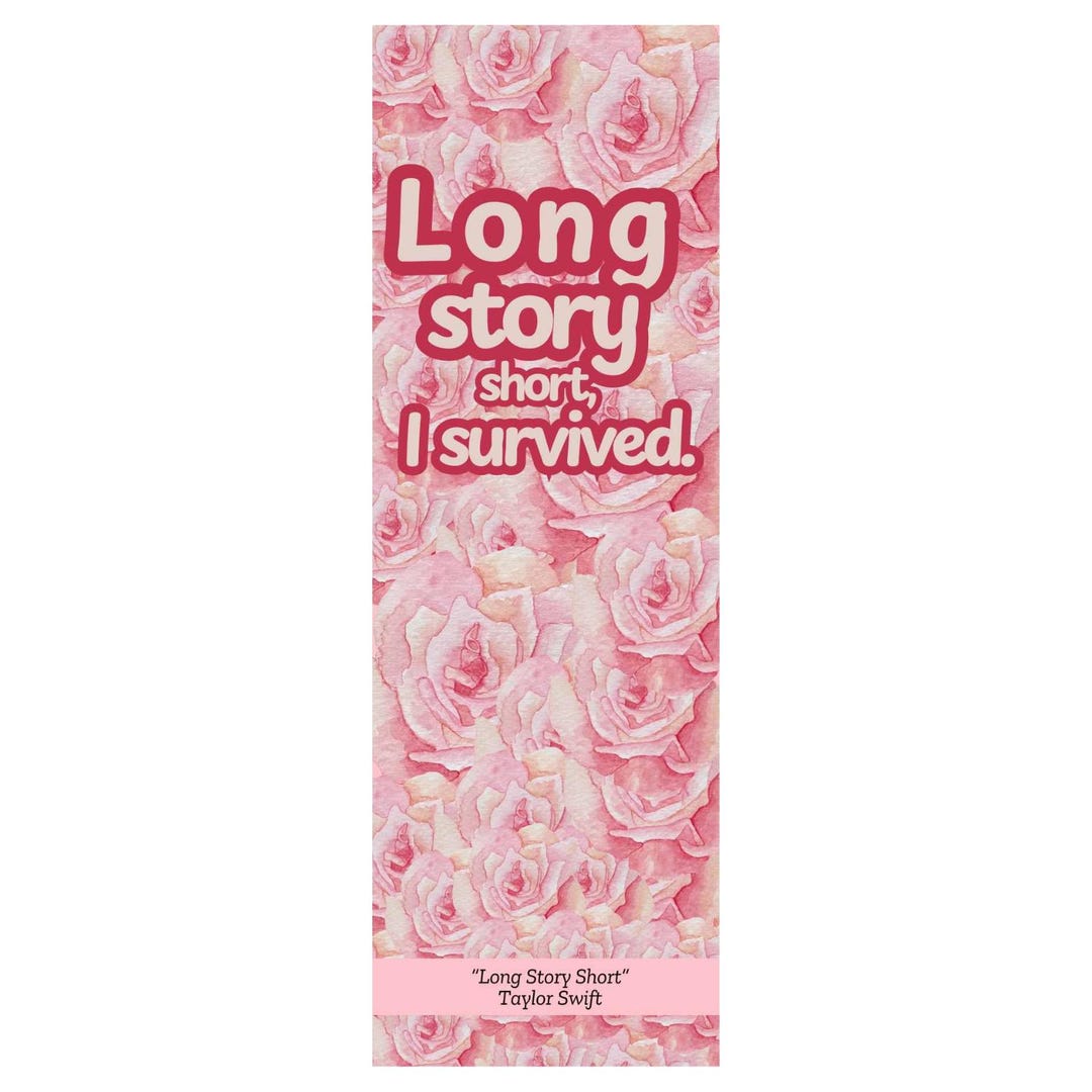 Long Story Short, I Survived Bookmark (DIY Print) - Etsy