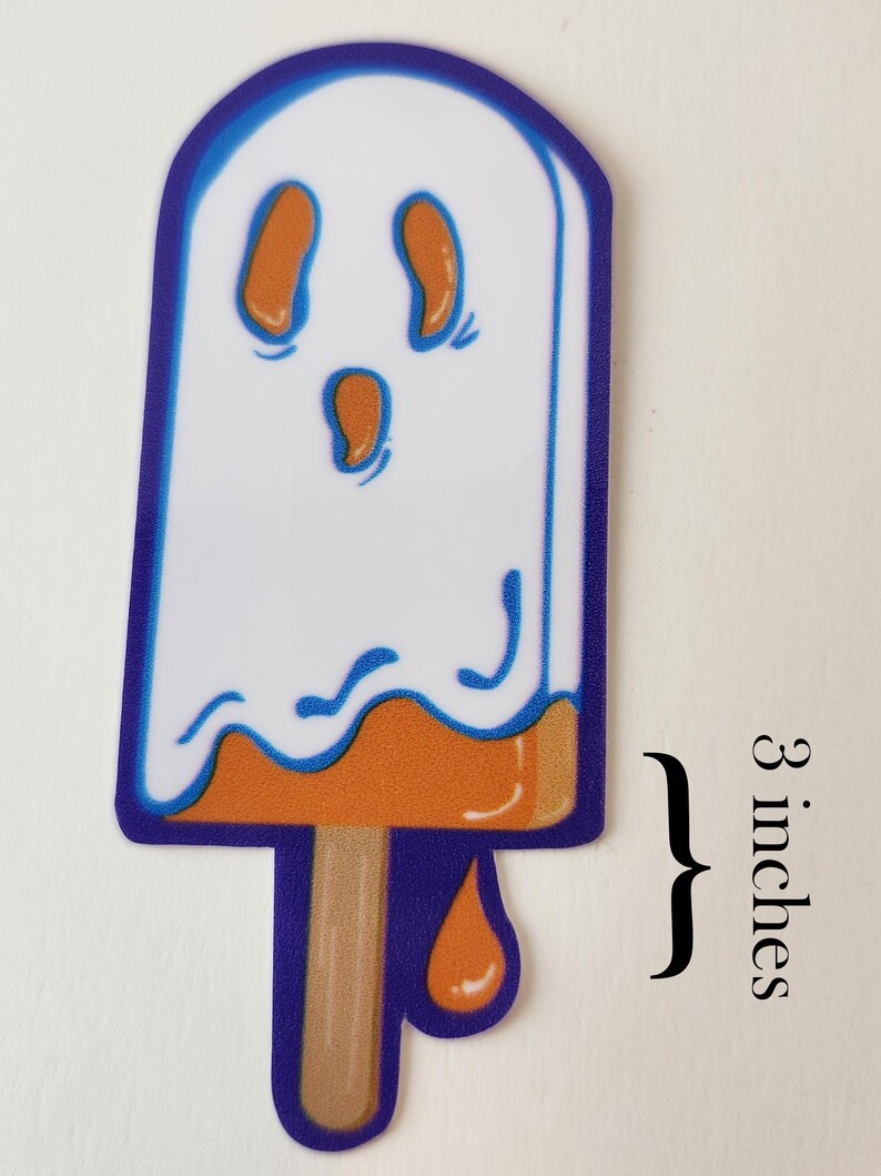 Ice Screamcicle Ghost Sticker - Etsy