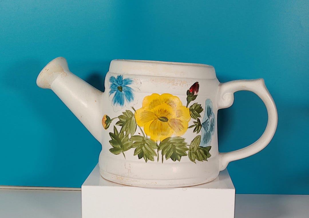 Ceramic Watering Can Planter Pitcher - Etsy
