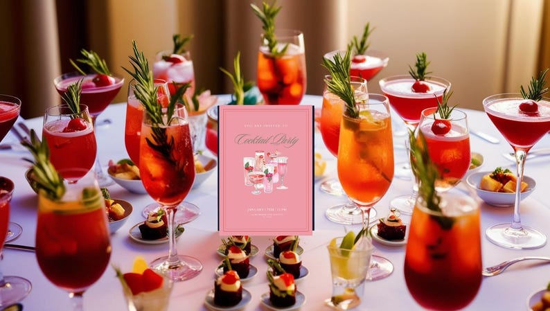 Cocktail Party Invitation - Etsy
