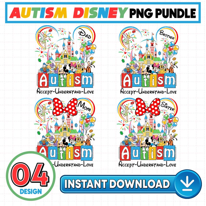 Autism Awareness Disneyland Family Png, Its Ok to Be Different Winnie ...