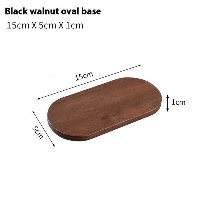 Wooden Display Stand / Art / Minerals / Fossil Display,black or NATURAL ...
