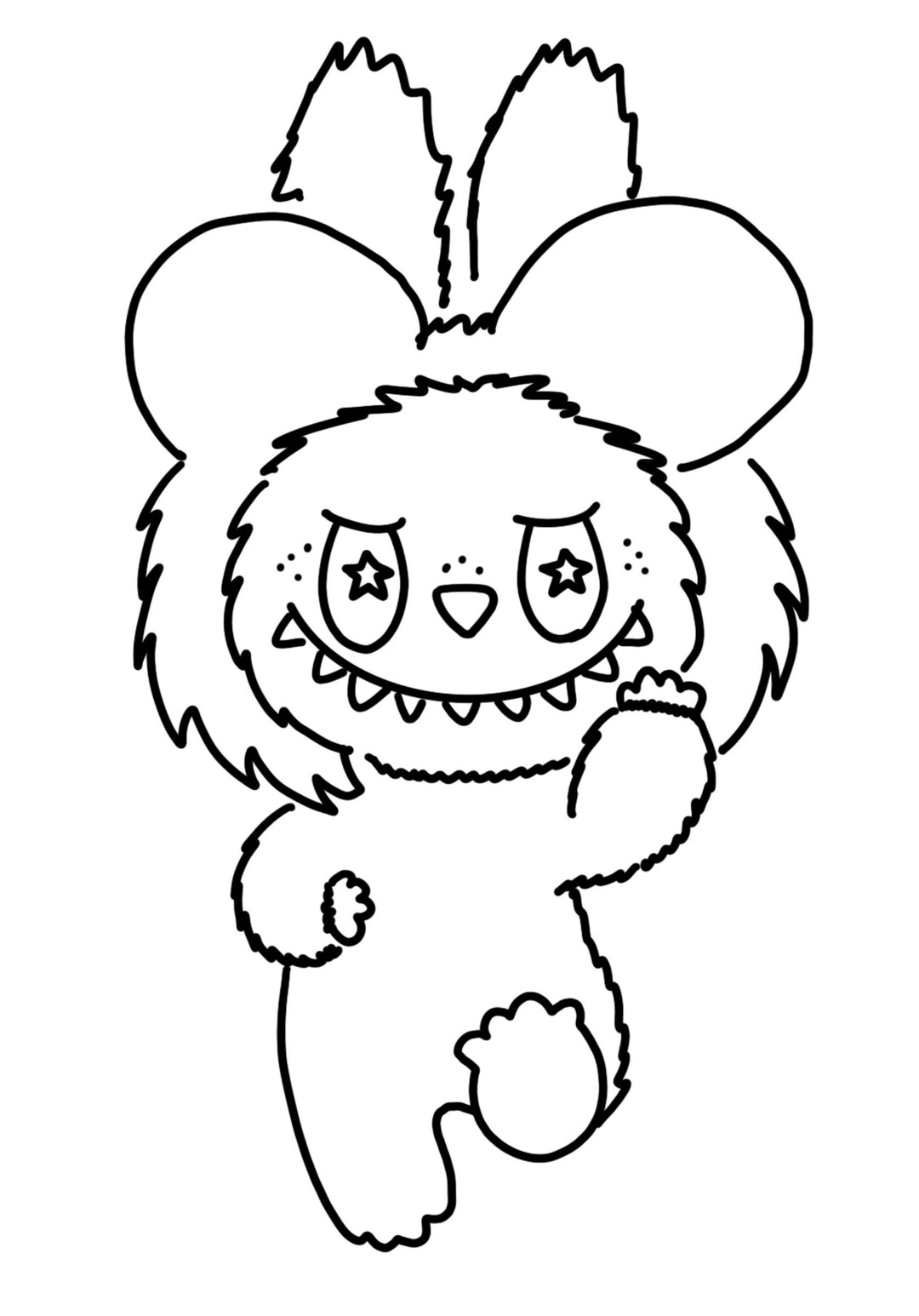 Labubu Colouring Sheets - Etsy Australia