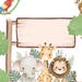 Safari Baby Animals Seamless Pattern Bundle | Cute Jungle Digital Paper ...