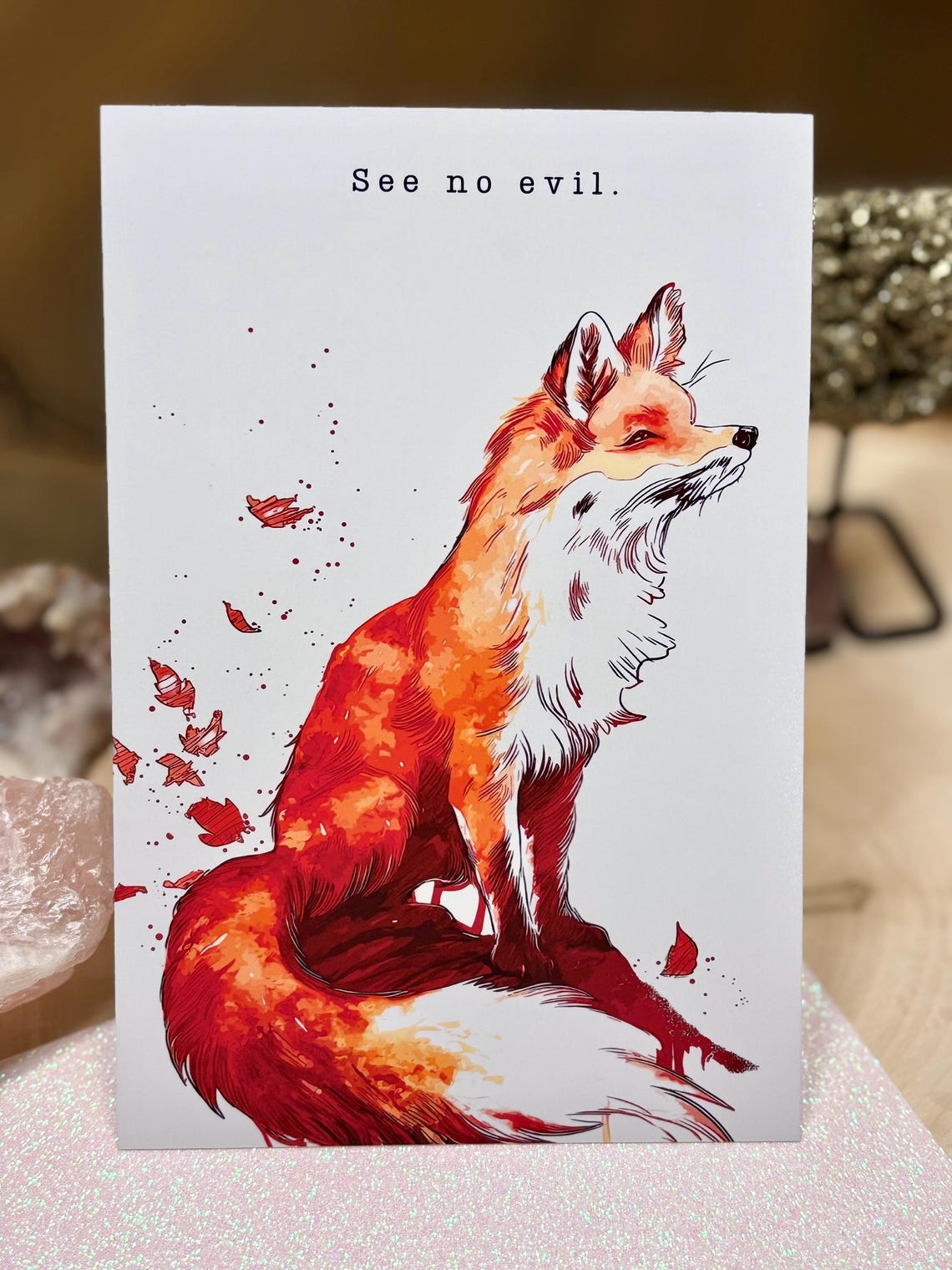 Fox Watercolor Art Print: Cottagecore Woodland Decor - Etsy