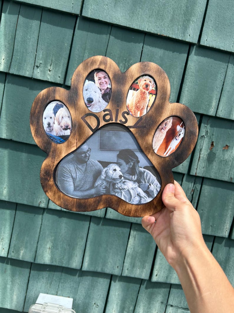 Custom Wood Paw Print - Etsy