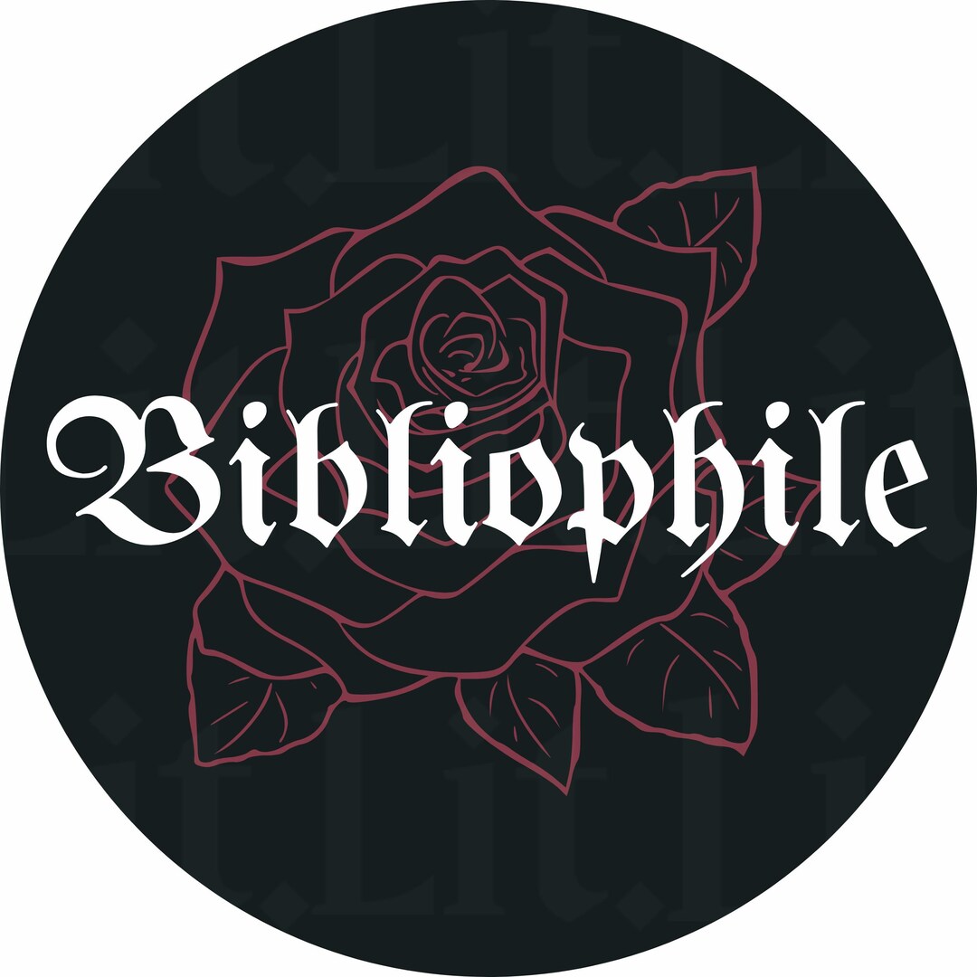 Bibliophile Sticker – Gothic Bookish Vinyl Decal | Dark Academia ...