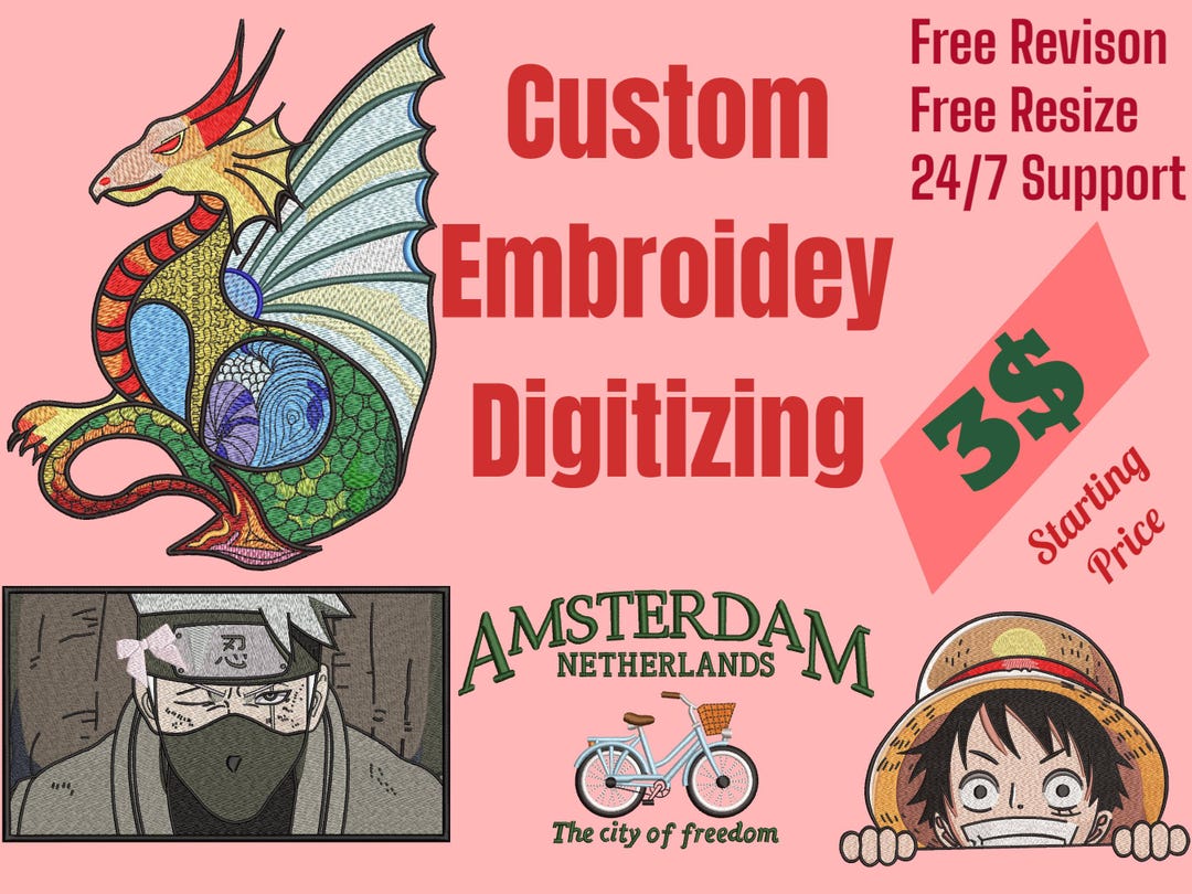 Custom Embroidery Digitizing, Logo Digitizing, Embroidery Digitizing ...