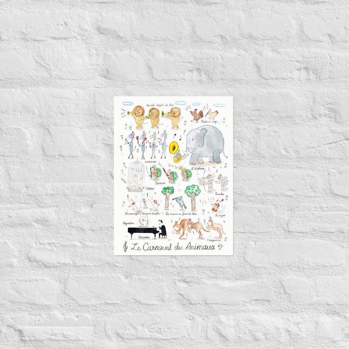 The Carnival of the Animals - Poster - Etsy