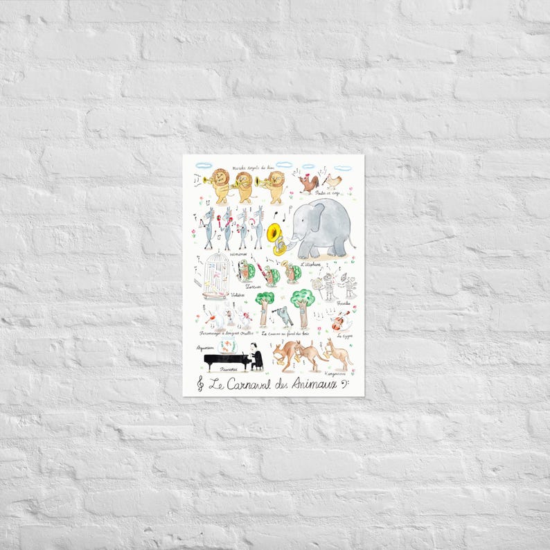 The Carnival of the Animals - Poster - Etsy