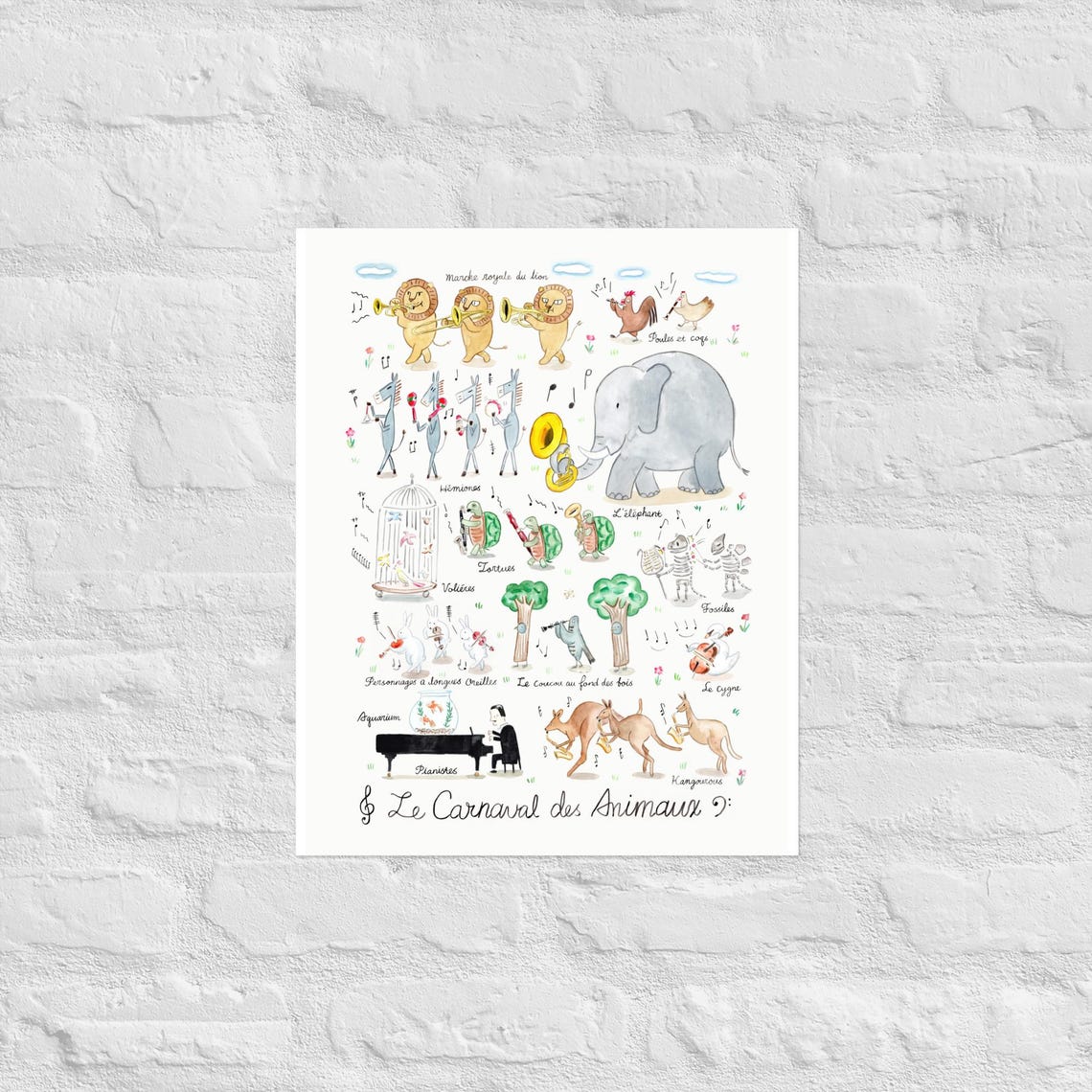 The Carnival of the Animals - Poster - Etsy