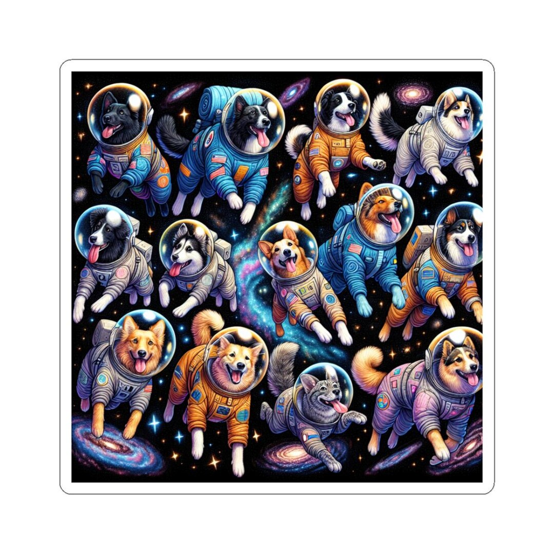 Cosmic Doggos Sticker Pack, Cute Corgi and Dog Stickers, Fun Dog Lover ...
