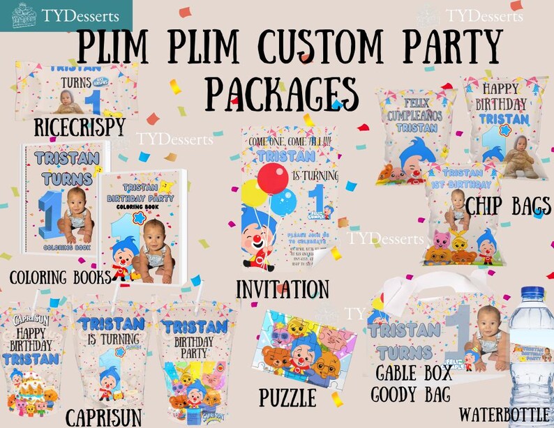 Plim Plim Party Package - Etsy