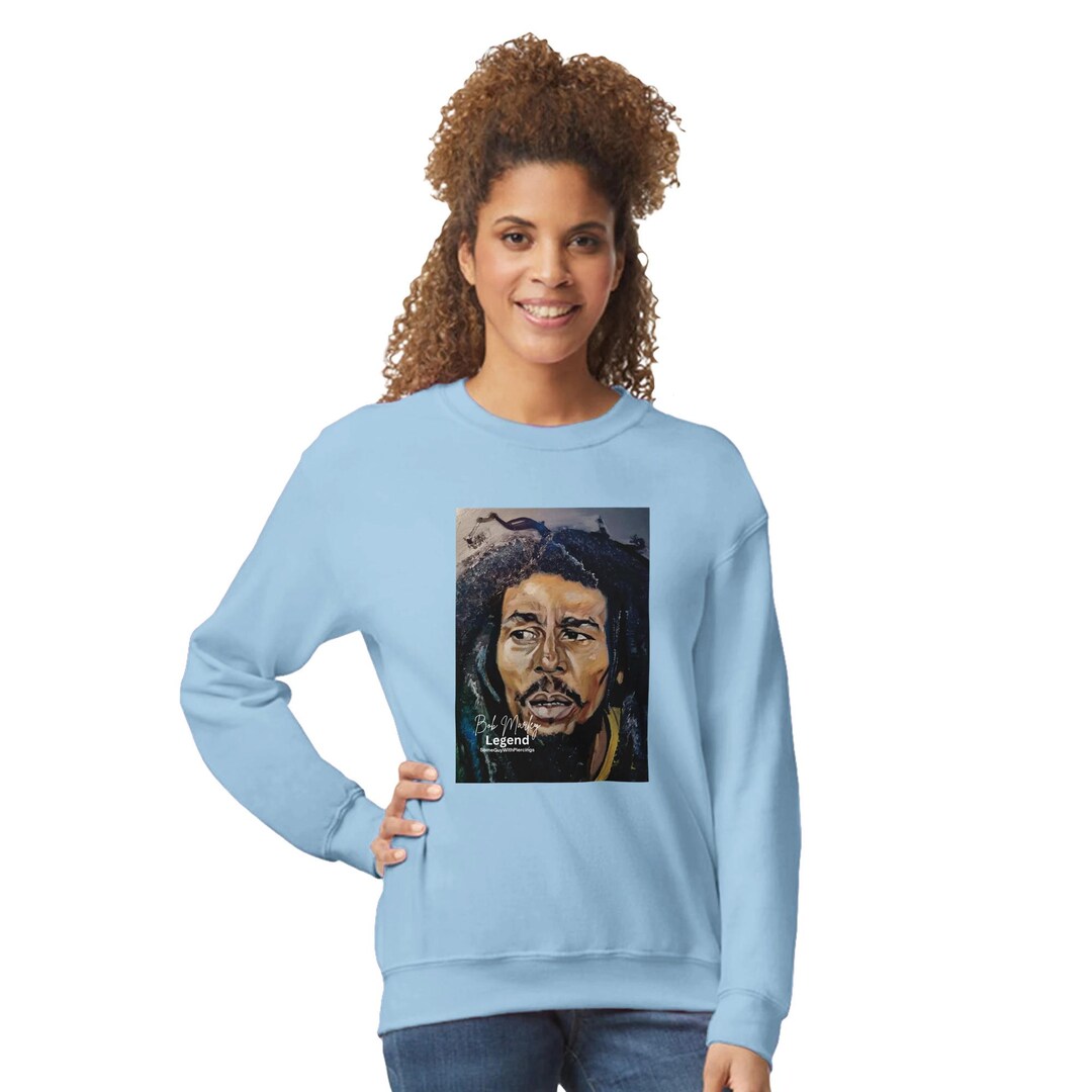 Bob Marley by Some Guy With Piercings - Classic Unisex Crewneck ...