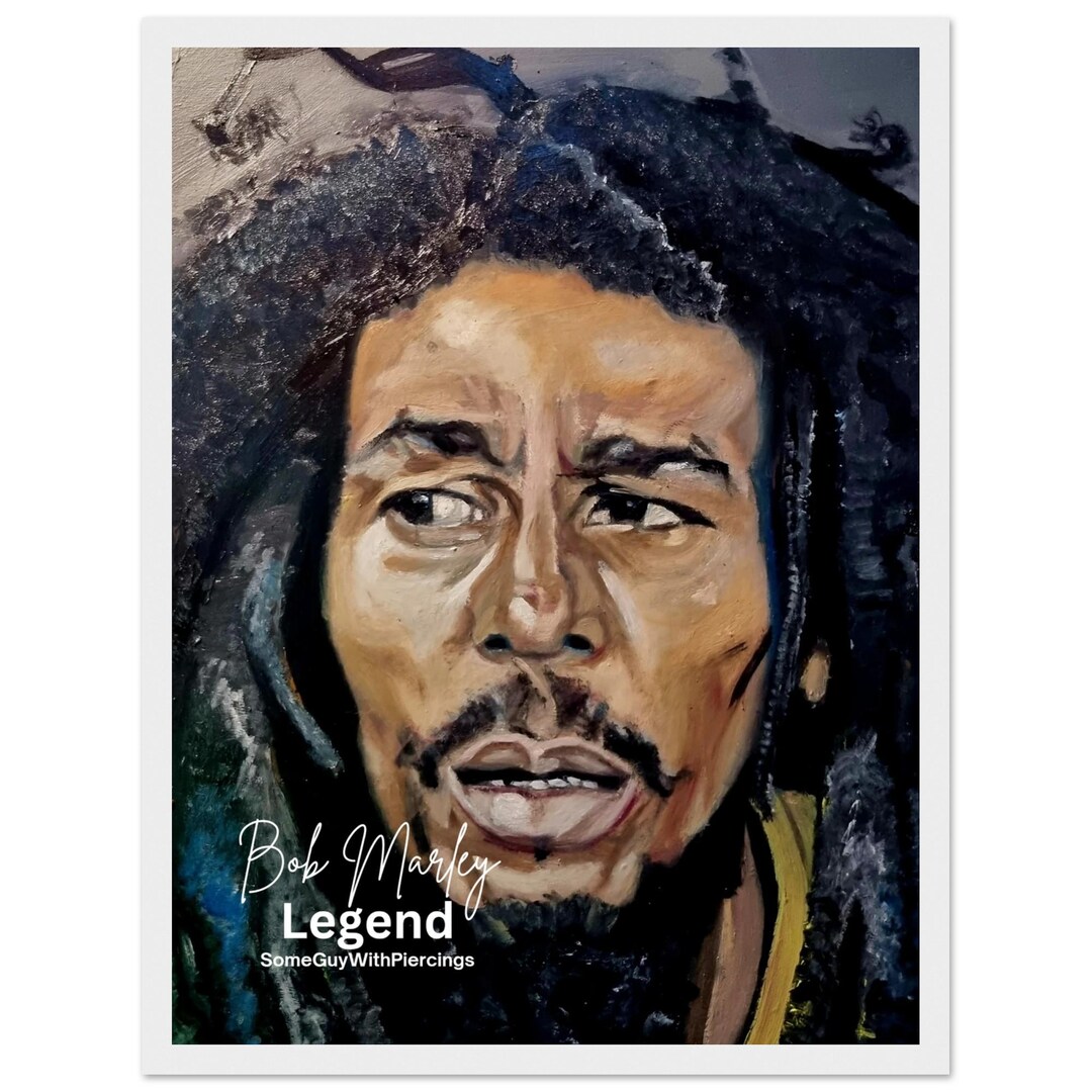 Bob Marley by Some Guy With Piercings - Premium Matte Paper Wooden ...