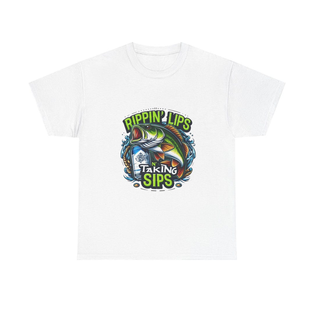 Fishing - Ripping Lips T-shirt, Inspirational Shirt, Unisex Tee, Happy ...