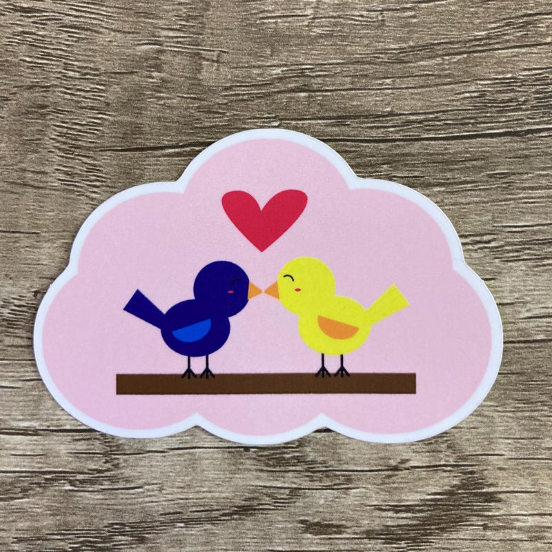 Romantic Kiss Stickers - Etsy