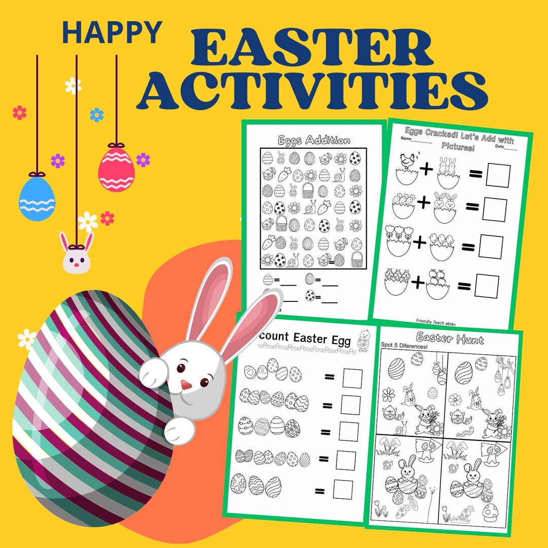 Easter Fun Learning Activities. - Etsy
