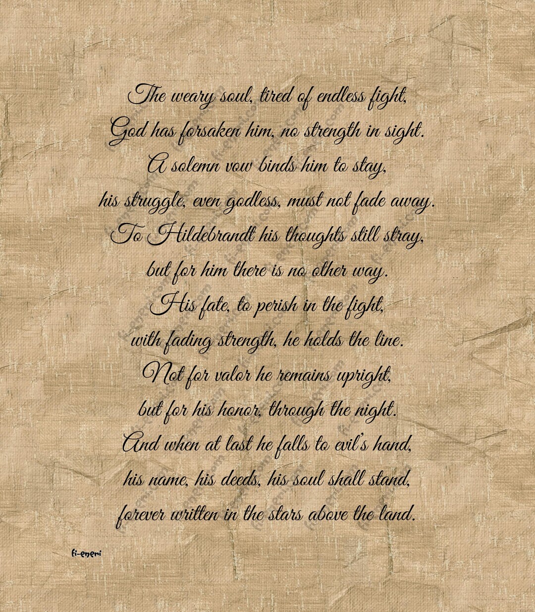 Fallen Warrior – Poem Print – Heroic Destiny Art – Digital Download ...