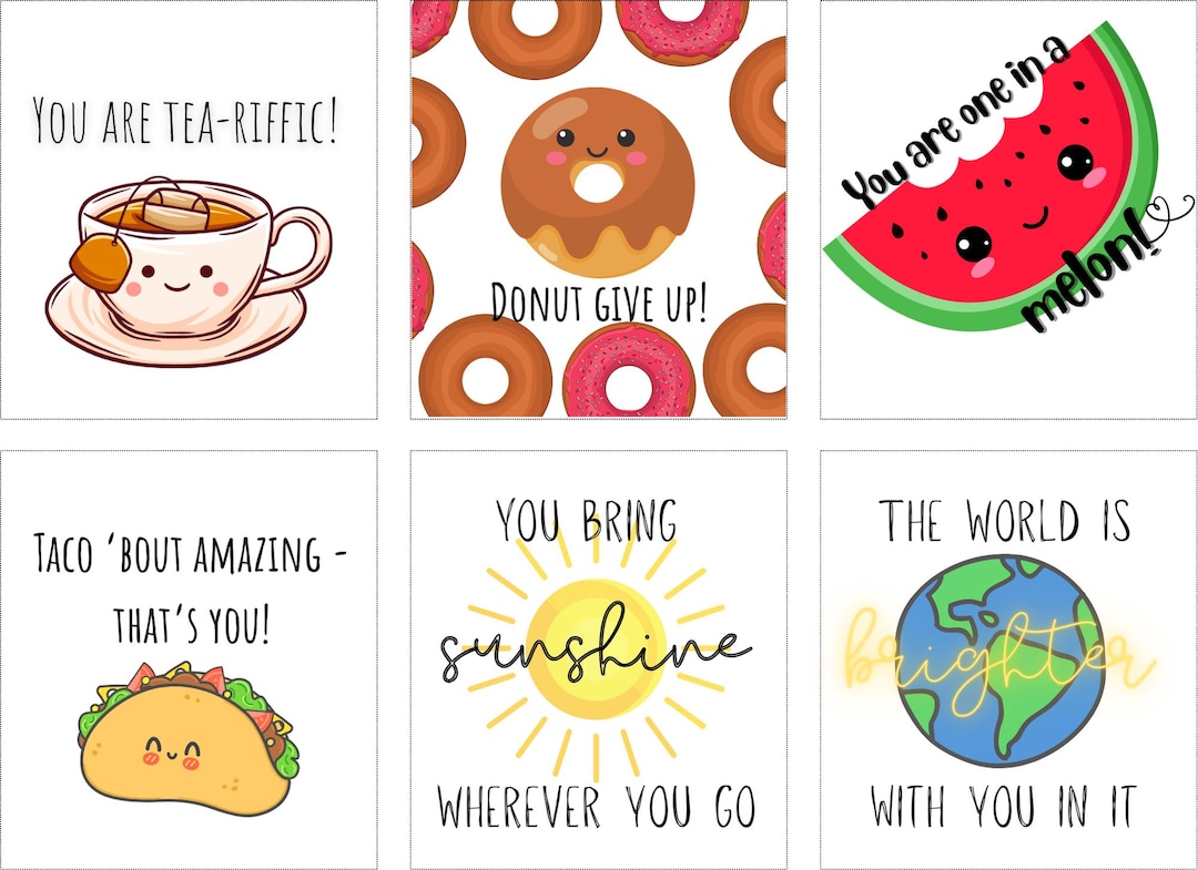 Printable Uplifting Cards: Funny Encouragement Notes for Friends (PDF ...