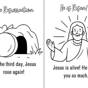 Easter Activity Pack for Kids, Christian Coloring Pages, Gratitude Box ...