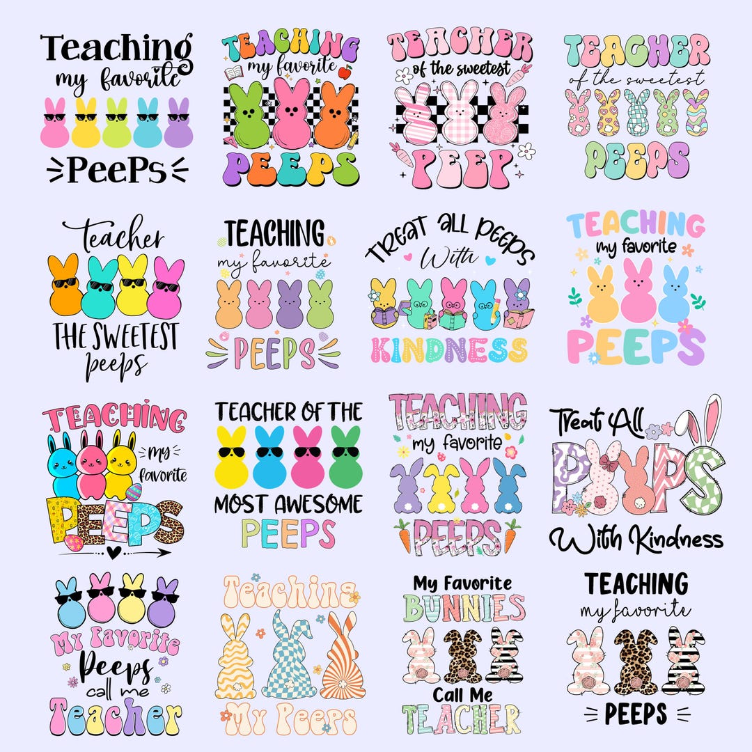 16 Pngs Easter Teacher , Teaching My Favorite Peeps , Teaching Lover ...