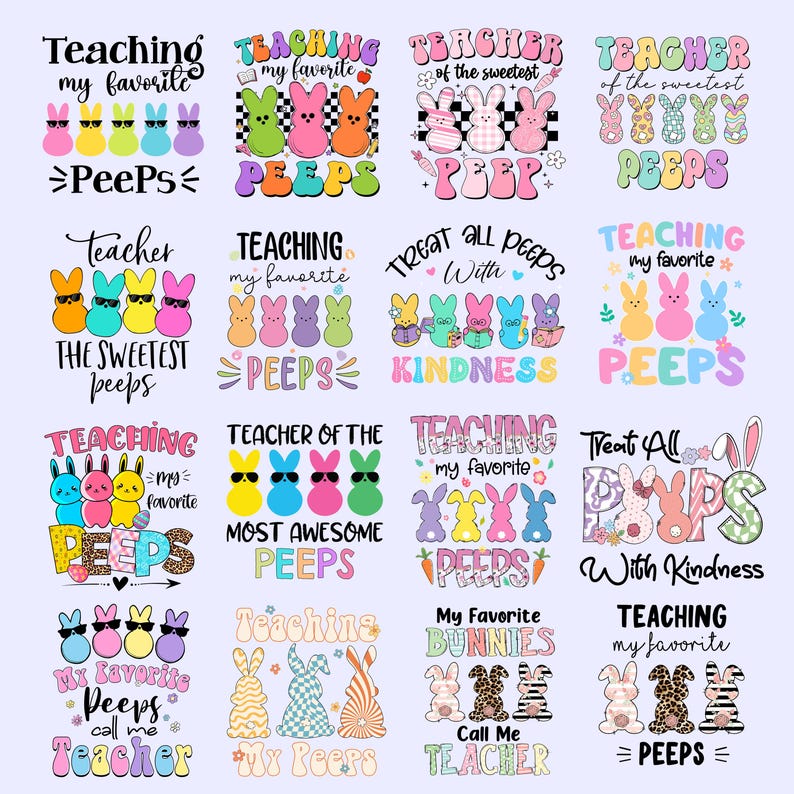 16 Pngs Easter Teacher , Teaching My Favorite Peeps , Teaching Lover ...