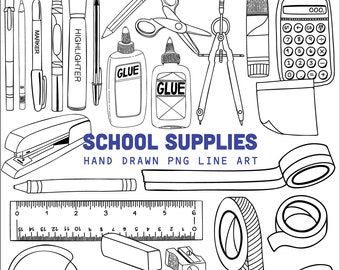 Back to School Doodle Clipart Doodle Drawing School Png - Etsy