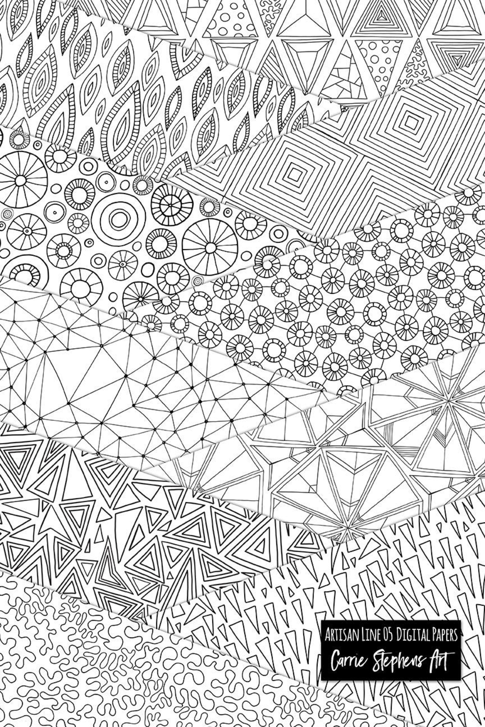 Black and White Digital Background Bundle Digital Paper | Etsy