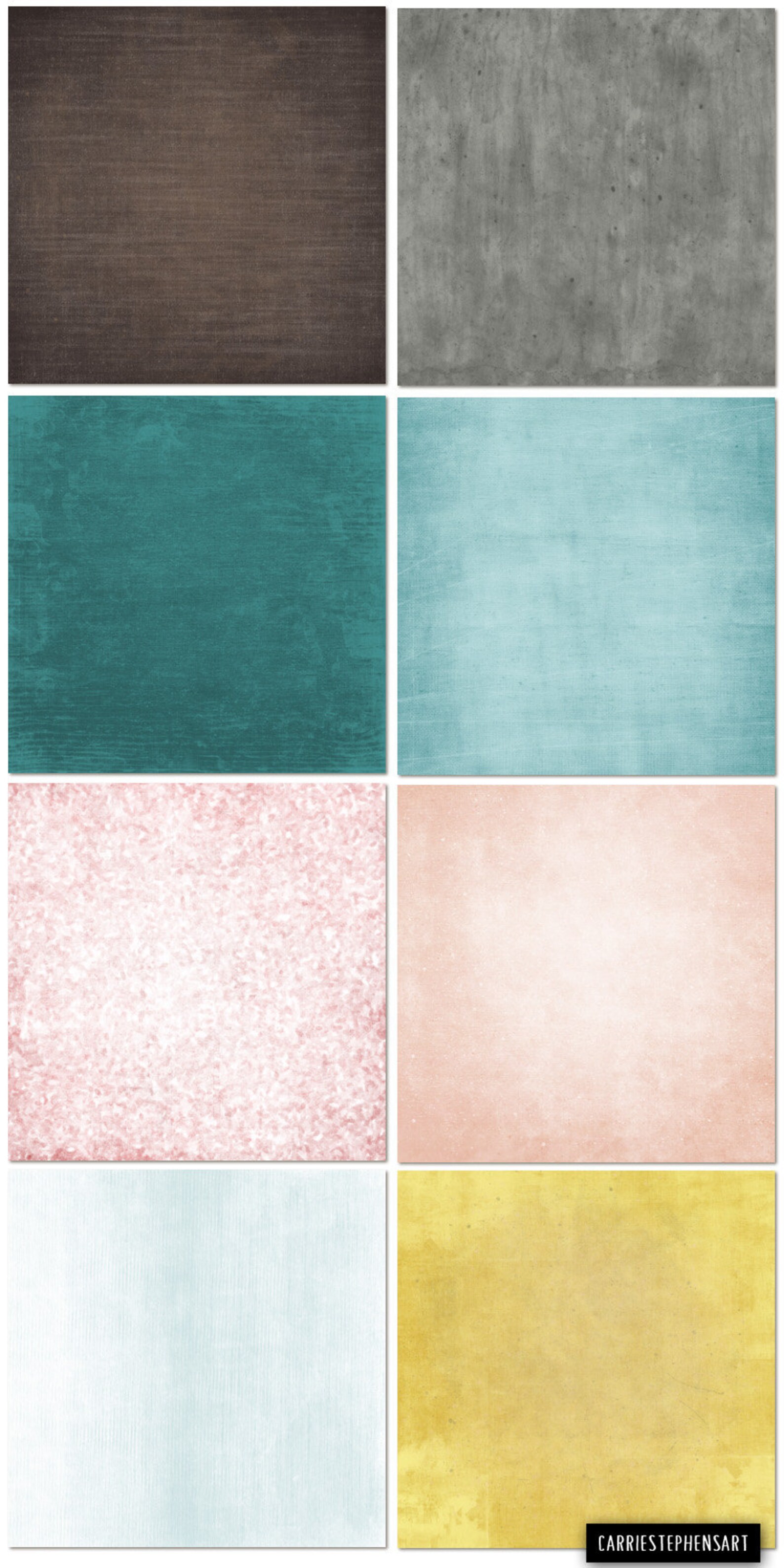 Textured Solid Background Papers Woodland Forest Friends | Etsy