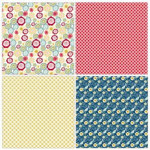 Bold Floral Pattern Digital Paper Set, Commercial Use Background Papers ...