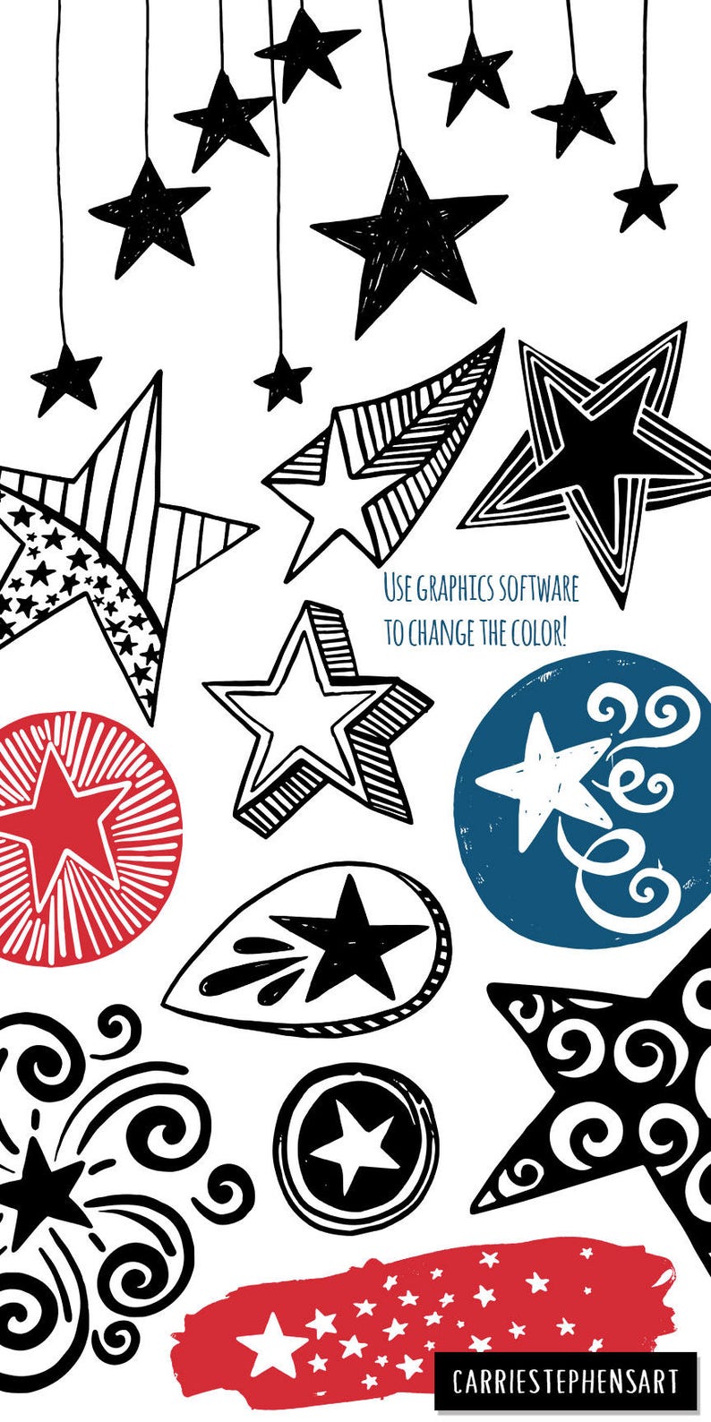Graphic Stars, Shooting Star Clipart, Evening Sky, Celestial Space ...