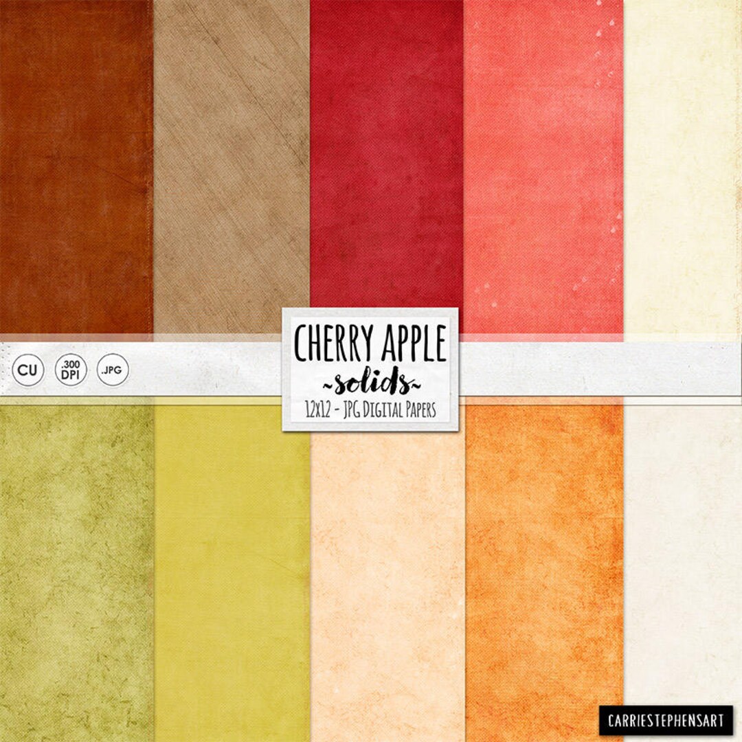 Autumn Harvest Digital Paper Card Stock, Fall Solid Background Textures ...