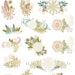 Wispy Floral Clip Art Foliage & Flower Clusters Flower - Etsy