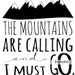 Mountain Word Art PNG & Inspirational Quote Clip Art, Printable Project ...