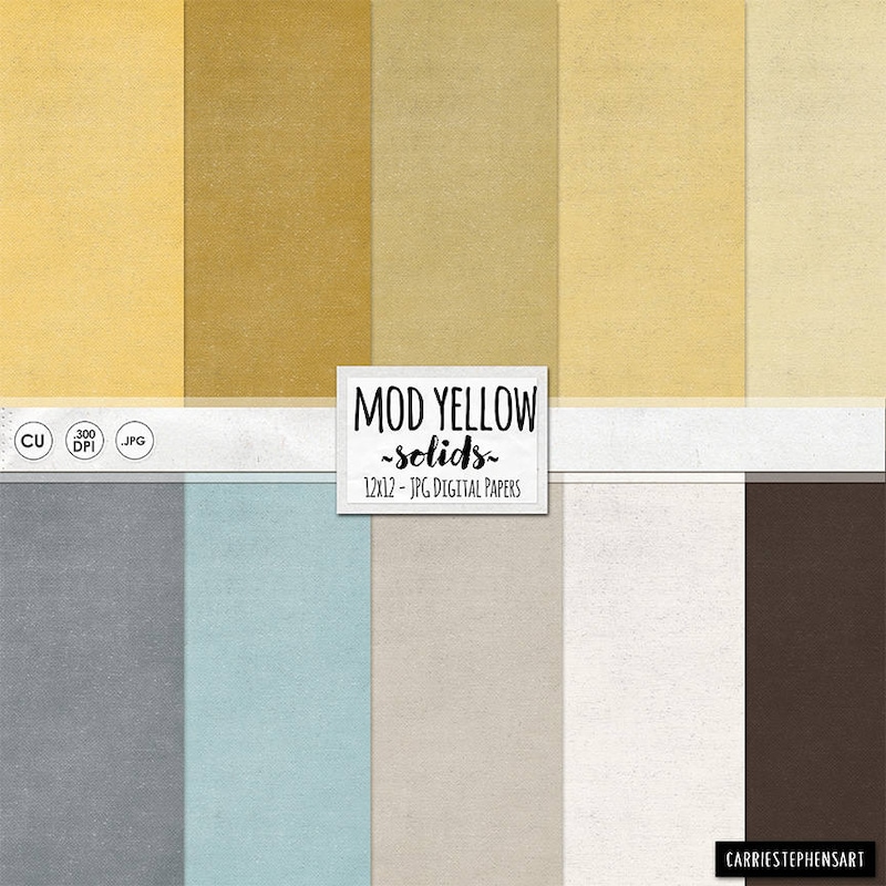 Mustard Yellow Gray - Etsy
