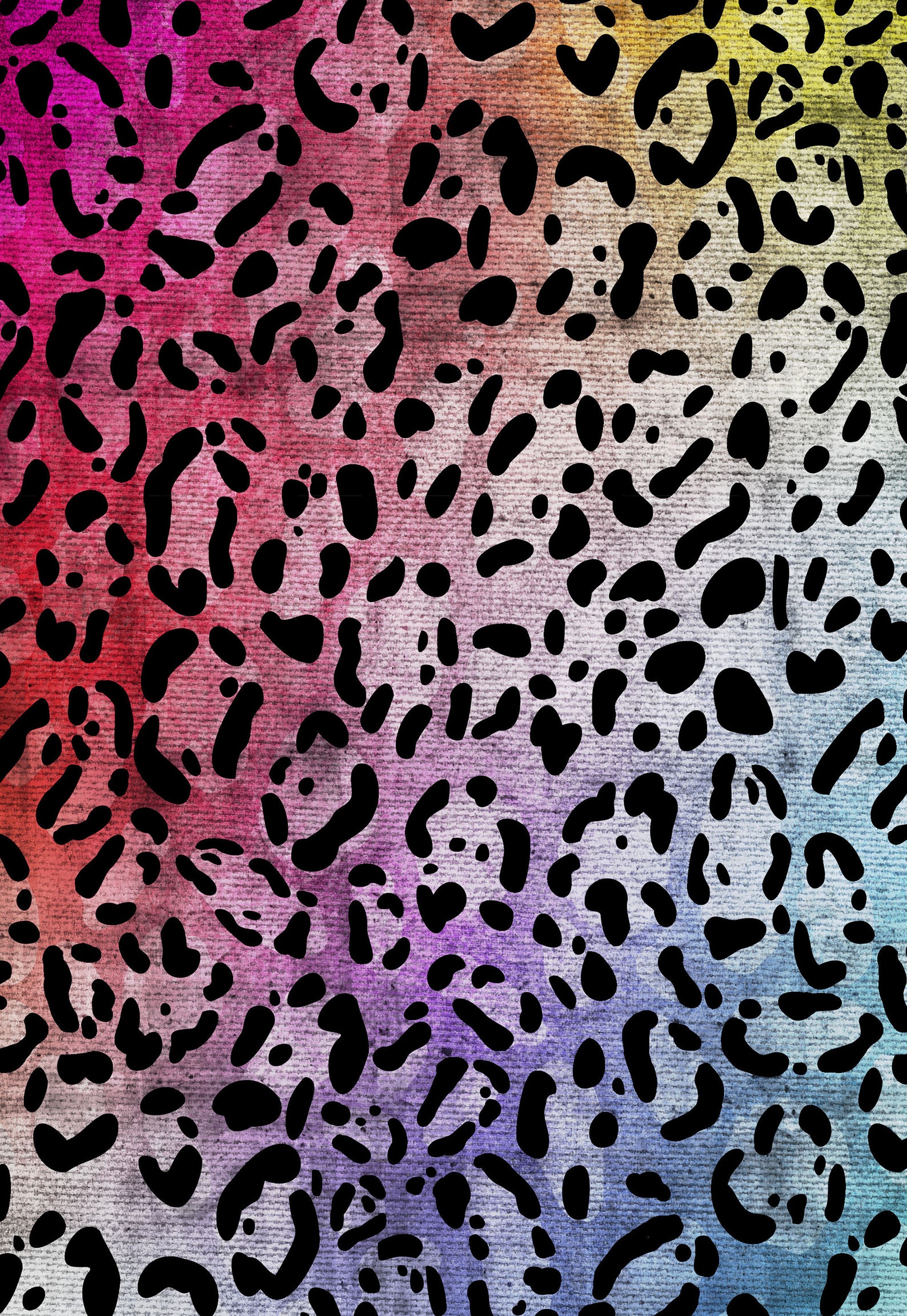 Rainbow Leopard Pattern Digital Paper Animal Print Background - Etsy Canada