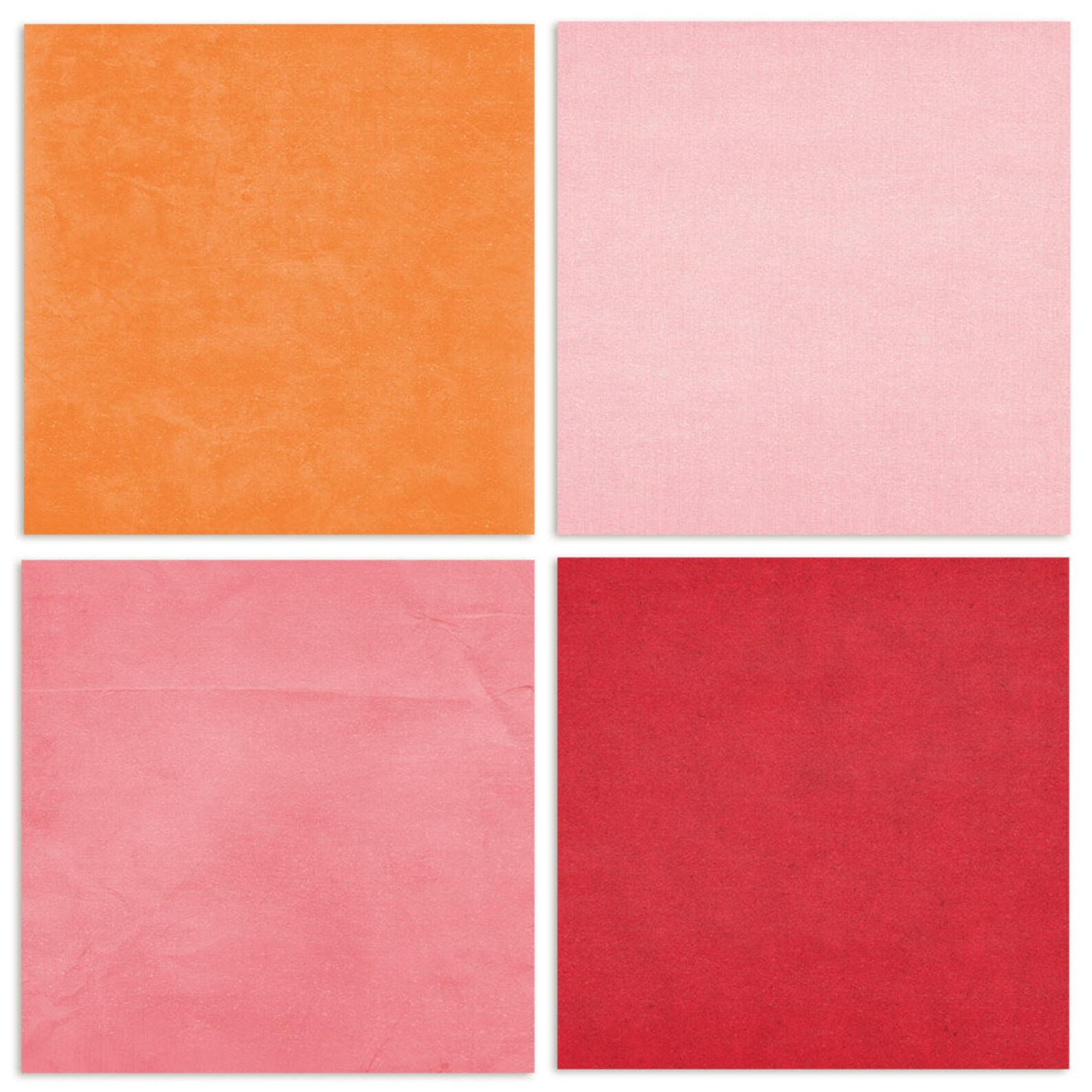 Rainbow Digital Paper, Solid Cardstock Backgrounds, Red, Orange, Yellow ...