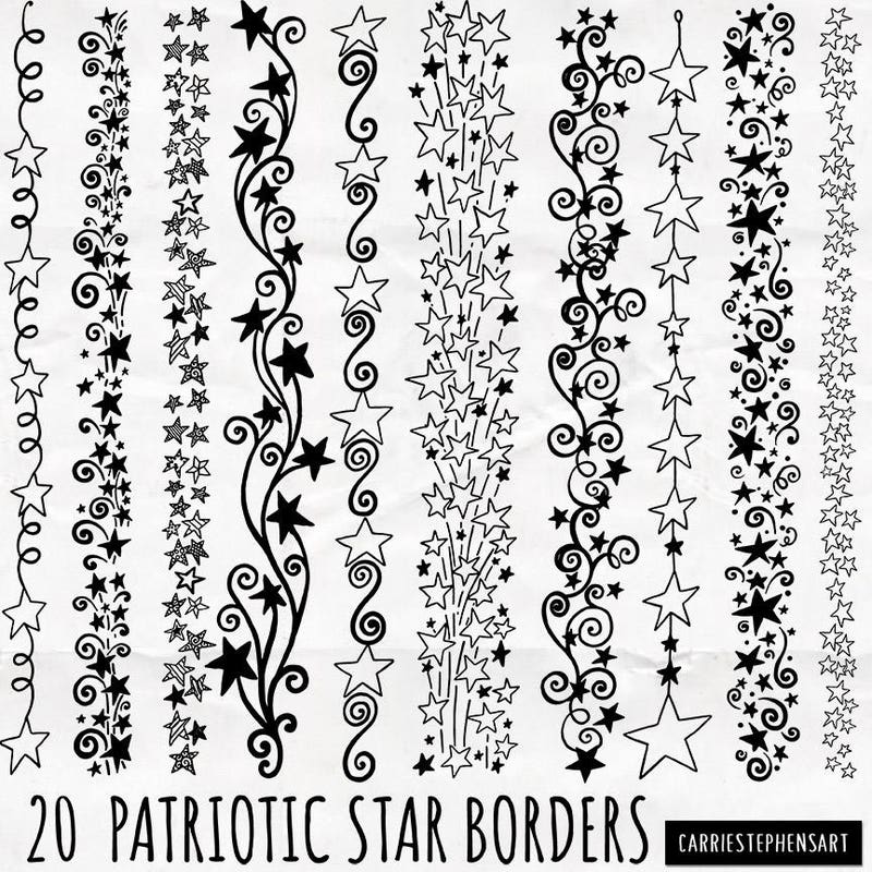 Border Doodles - Etsy