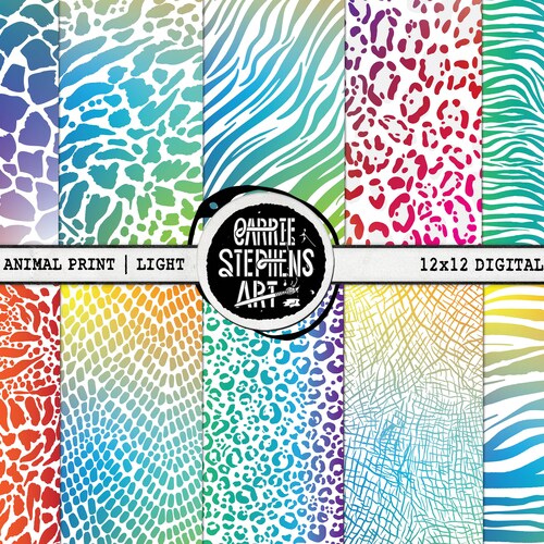 Zebra Gradient Digital Scrapbook Printable Paper Digital - Etsy